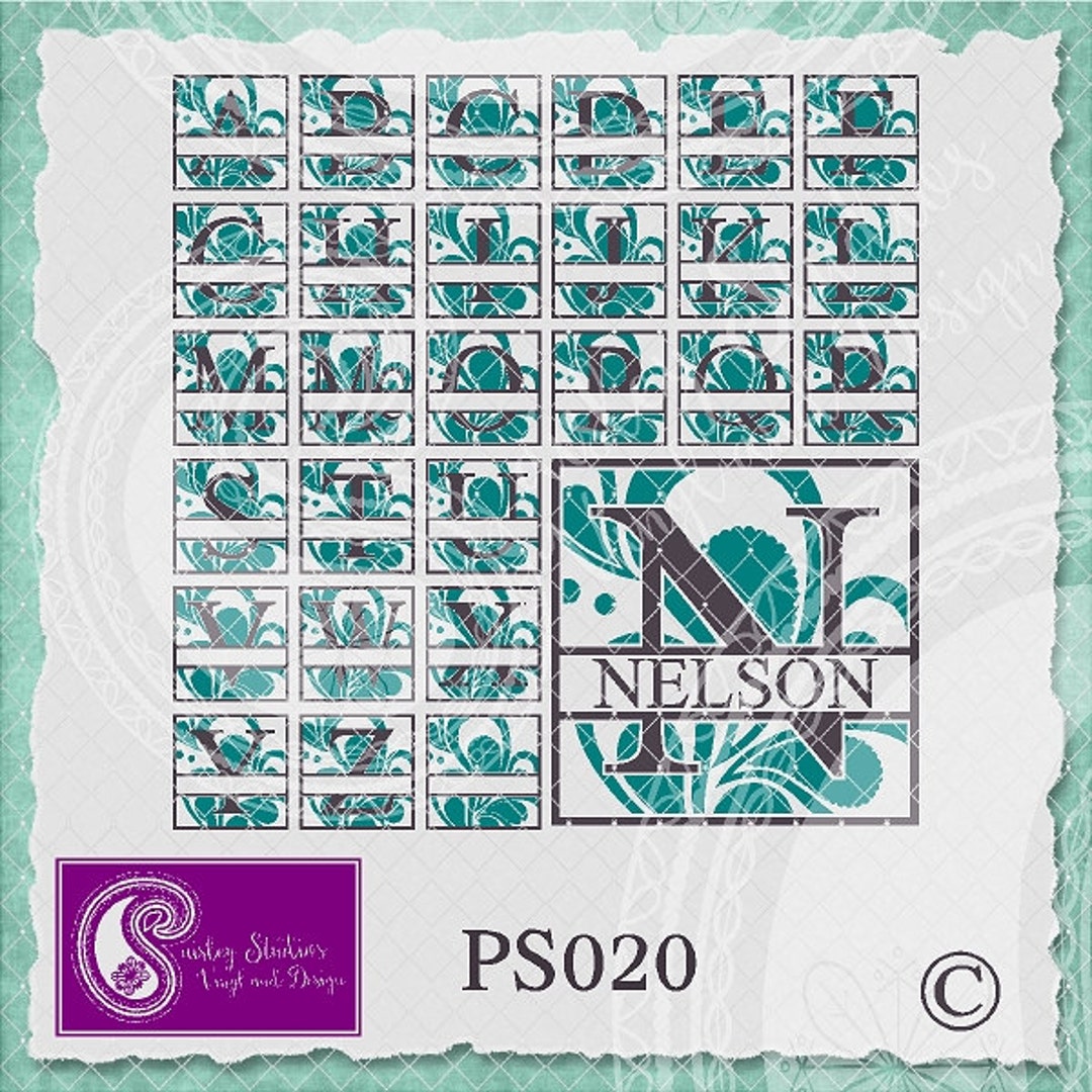 PS020 - Multi-color Paisley Alphabet Vectors; Ai, Eps, Svg, Gsd; ( Png ...