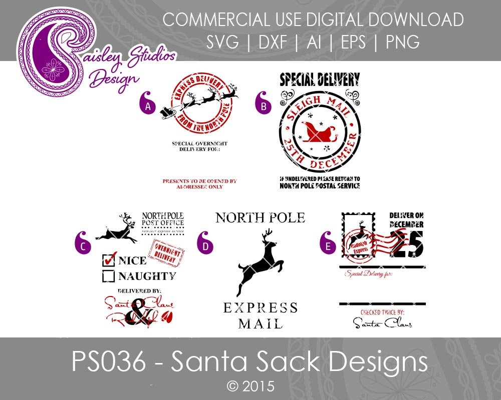 Christmas SVG Files Santa Sack SVG Santa Sack File Santa - Etsy