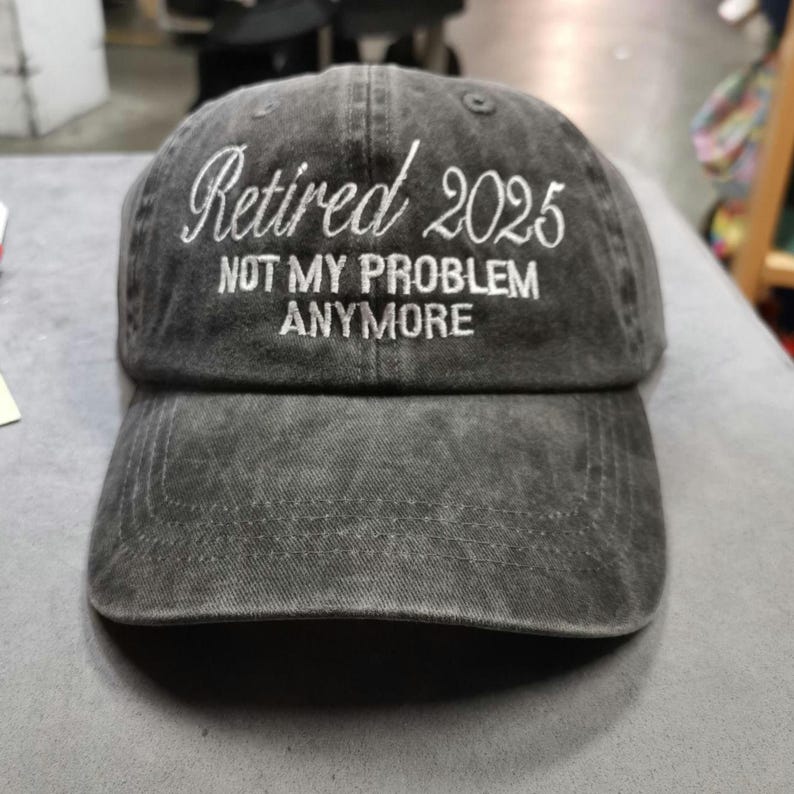 Custom Retirement Celebration Dad Mum Cotton Twill Personalised Cap ...