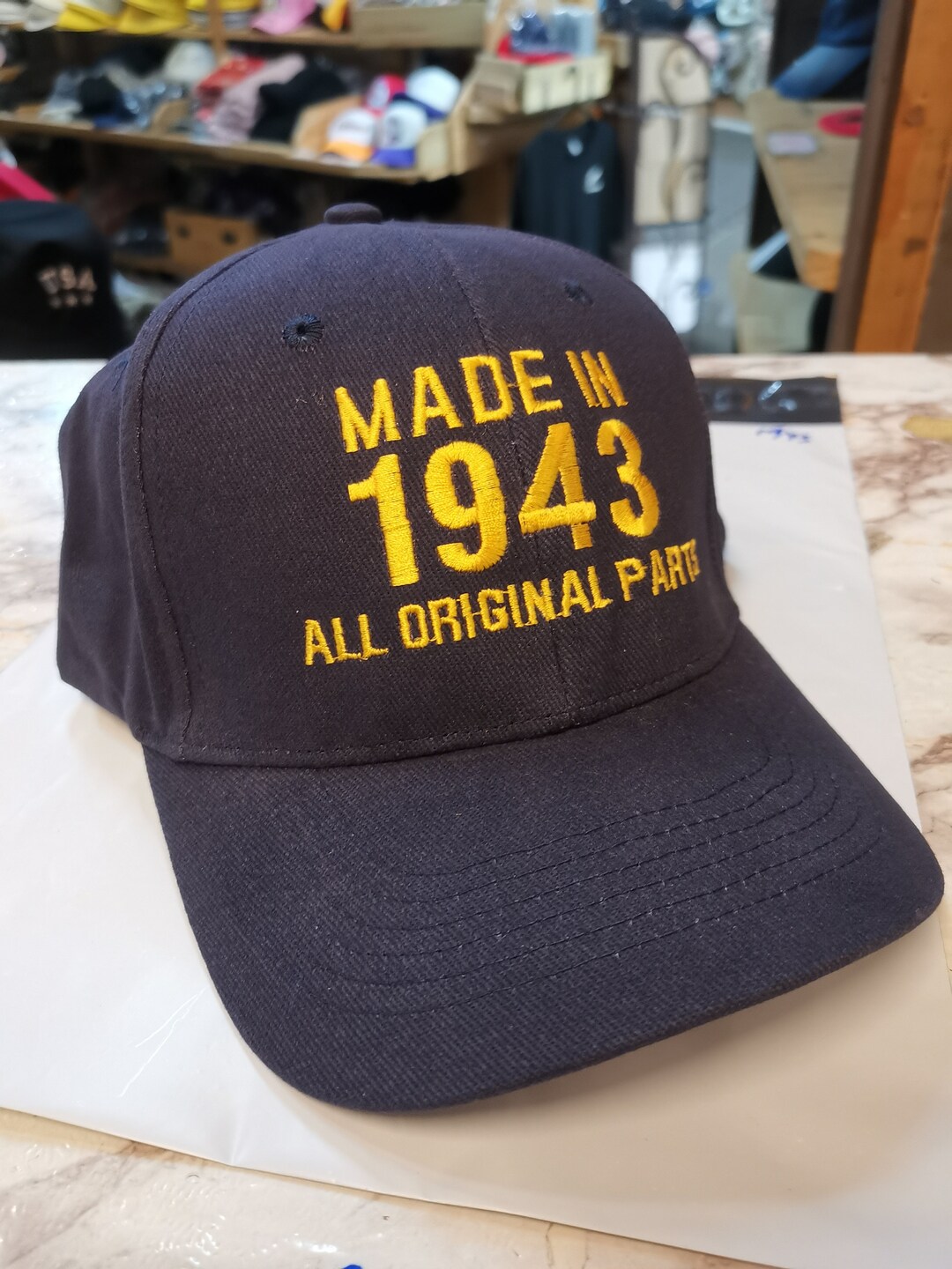 MADE IN (custom Year) All Original Parts Dad Mum Grandpa Birthday Gift ...