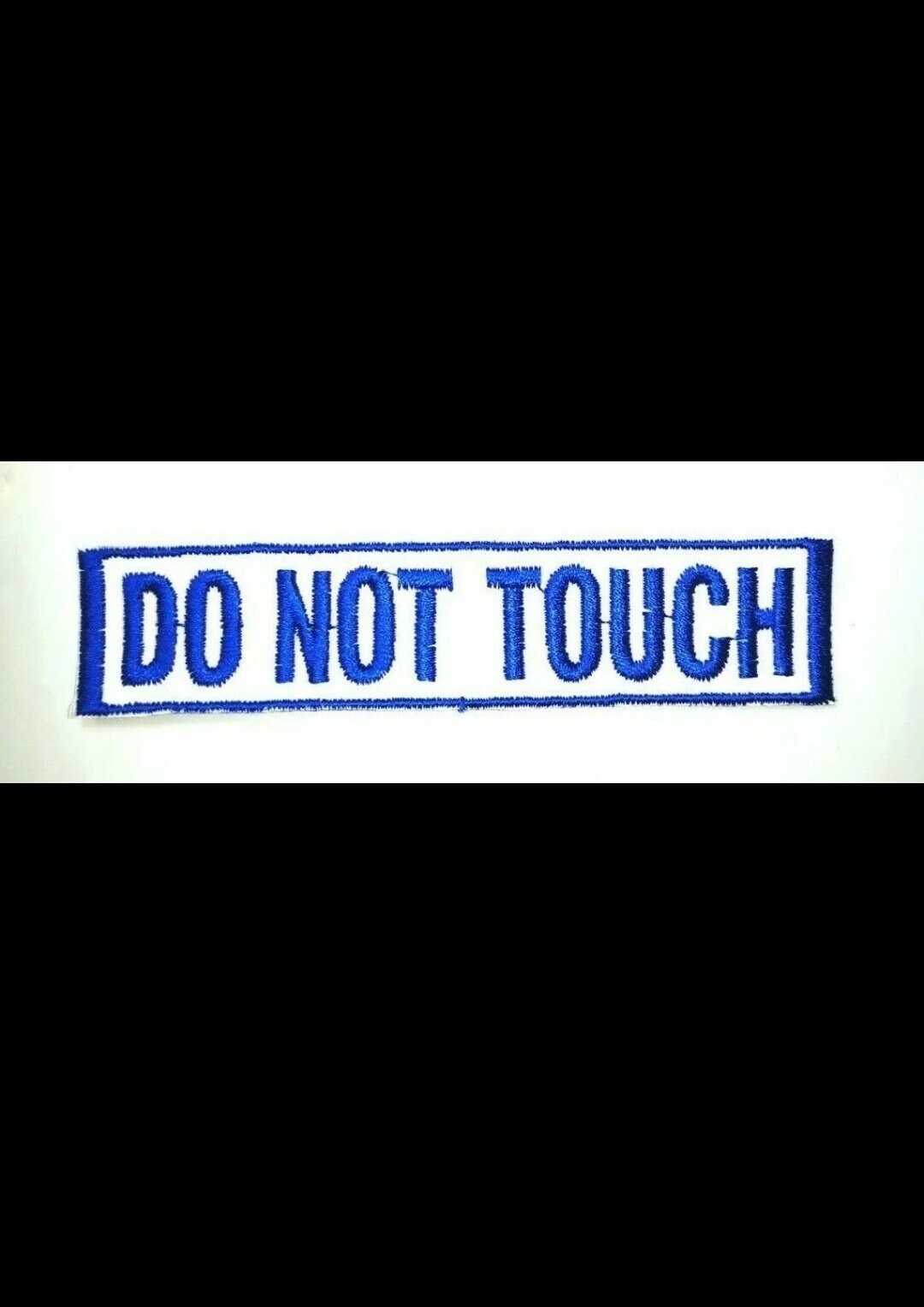 DO NOT TOUCH Patch | Sew on Custom Patch | Dog Patch | Embroidered Tag - Etsy