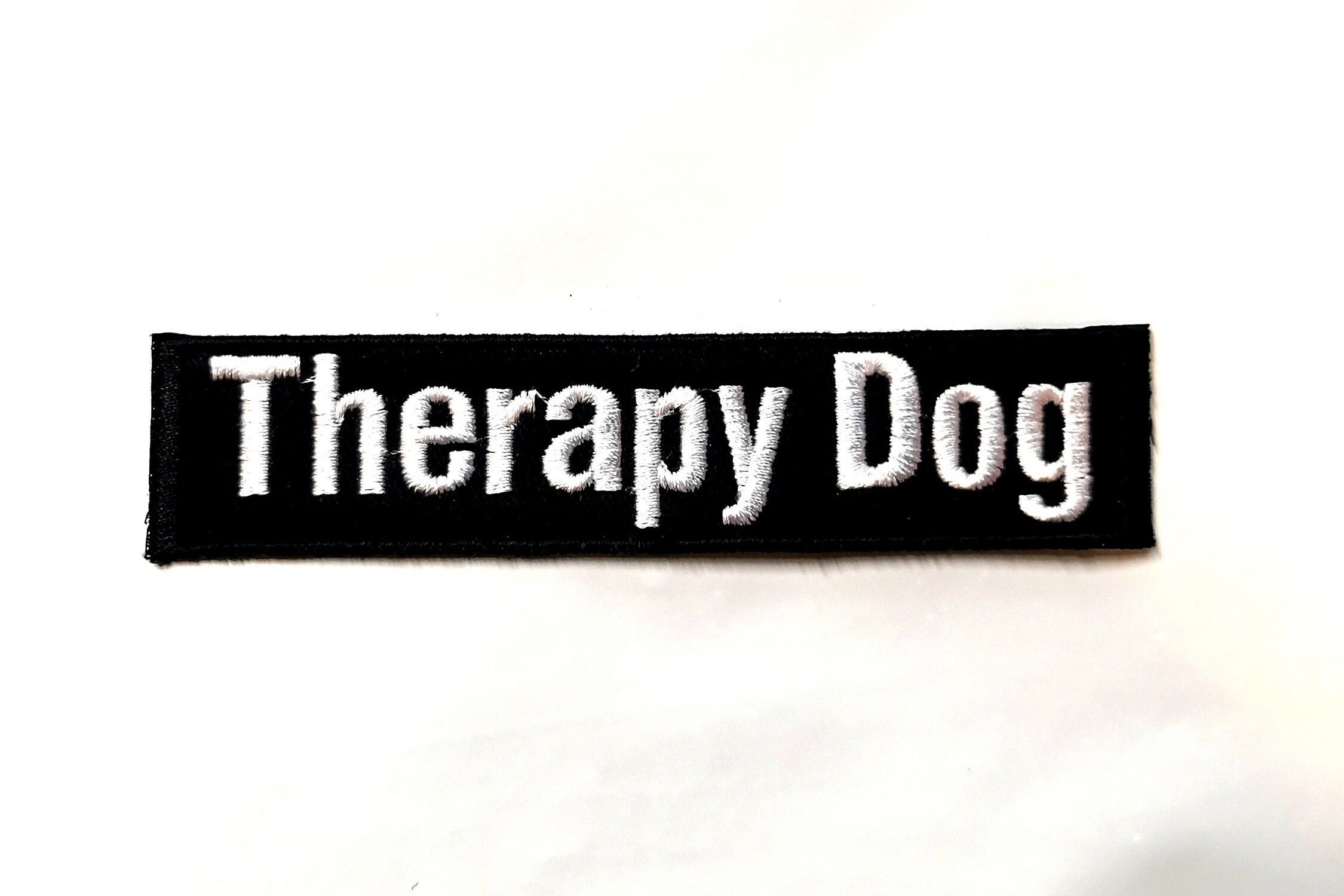 Therapy Dog Patch | Sew on Custom Patch | Dog Patch | Embroidered Tag ...