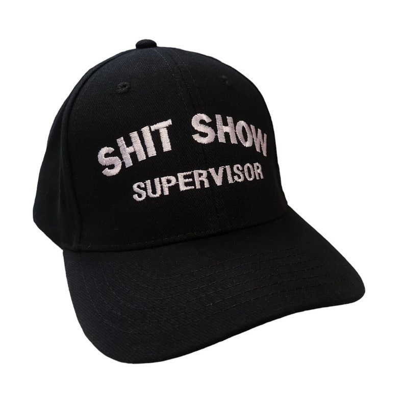 Shit Show Supervisor & Crew Member Combo Gift Set Embroidered Black ...
