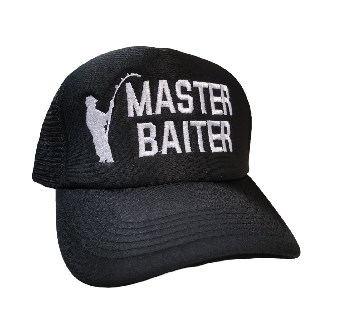 Master Baiter Funny Fishing Cap for Adult // Quality Embroidered ...