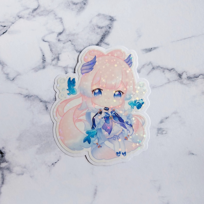 Kokomi Sticker | Vinyl Decal | Holographic - Etsy