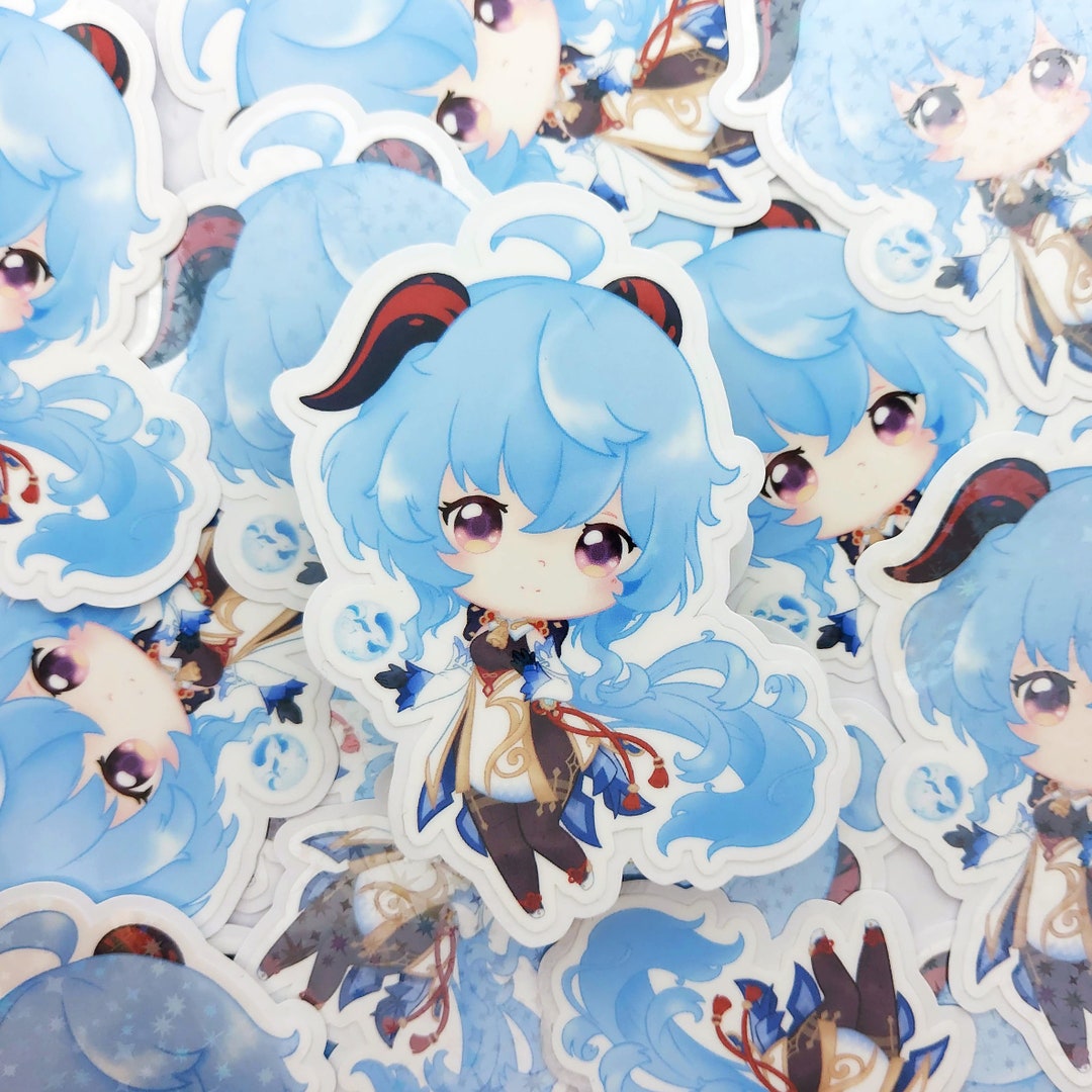 Ganyu Sticker | Vinyl | Waterproof | Holographic - Etsy