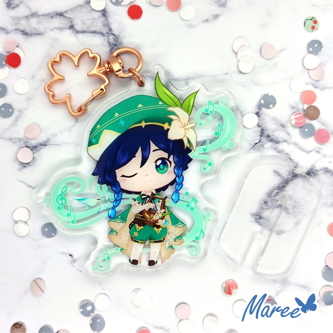 Venti Genshin Impact Double-side Acrylic Charms/ Standee - Etsy