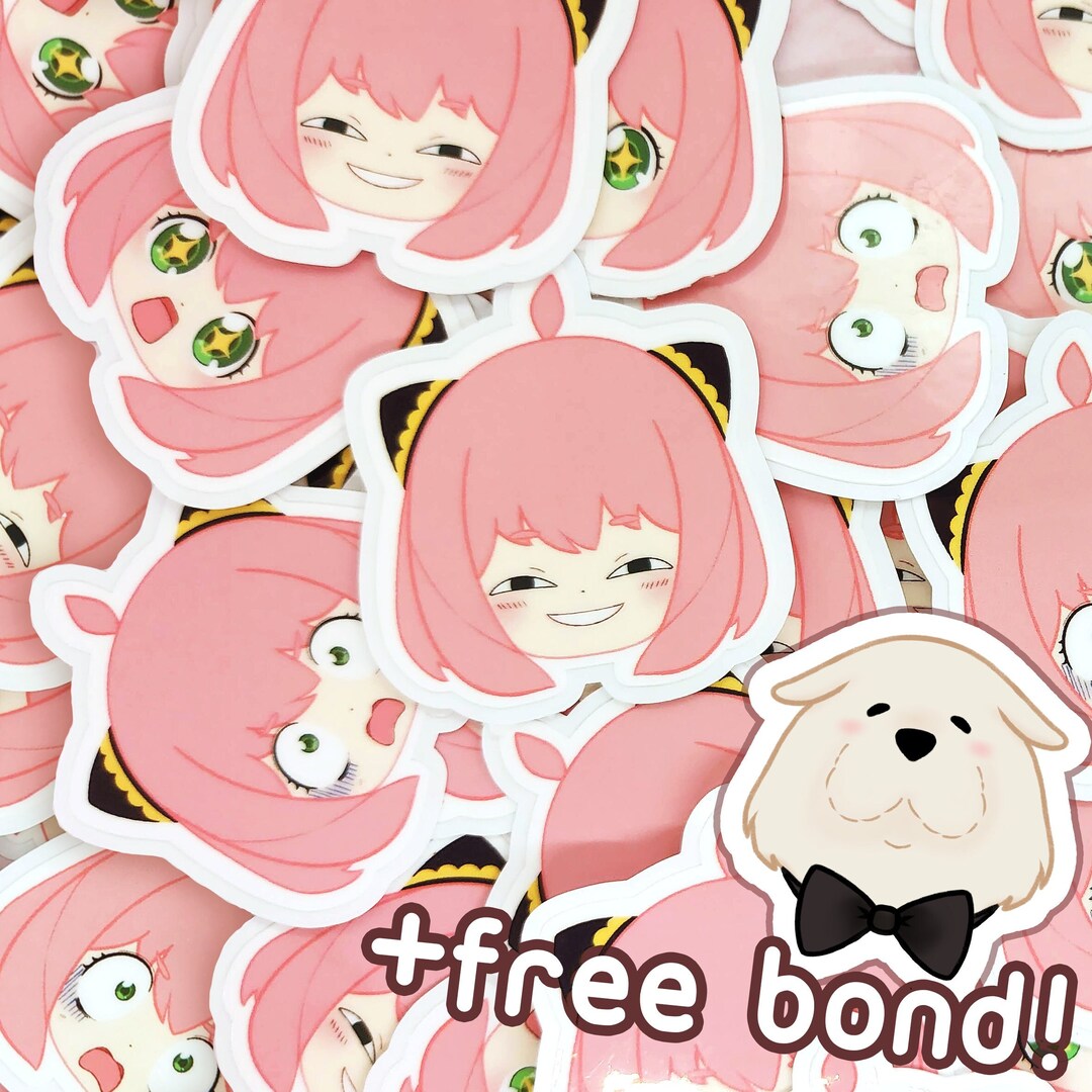 Anya Expression Sticker Set Vinyl Decal Holographic Etsy