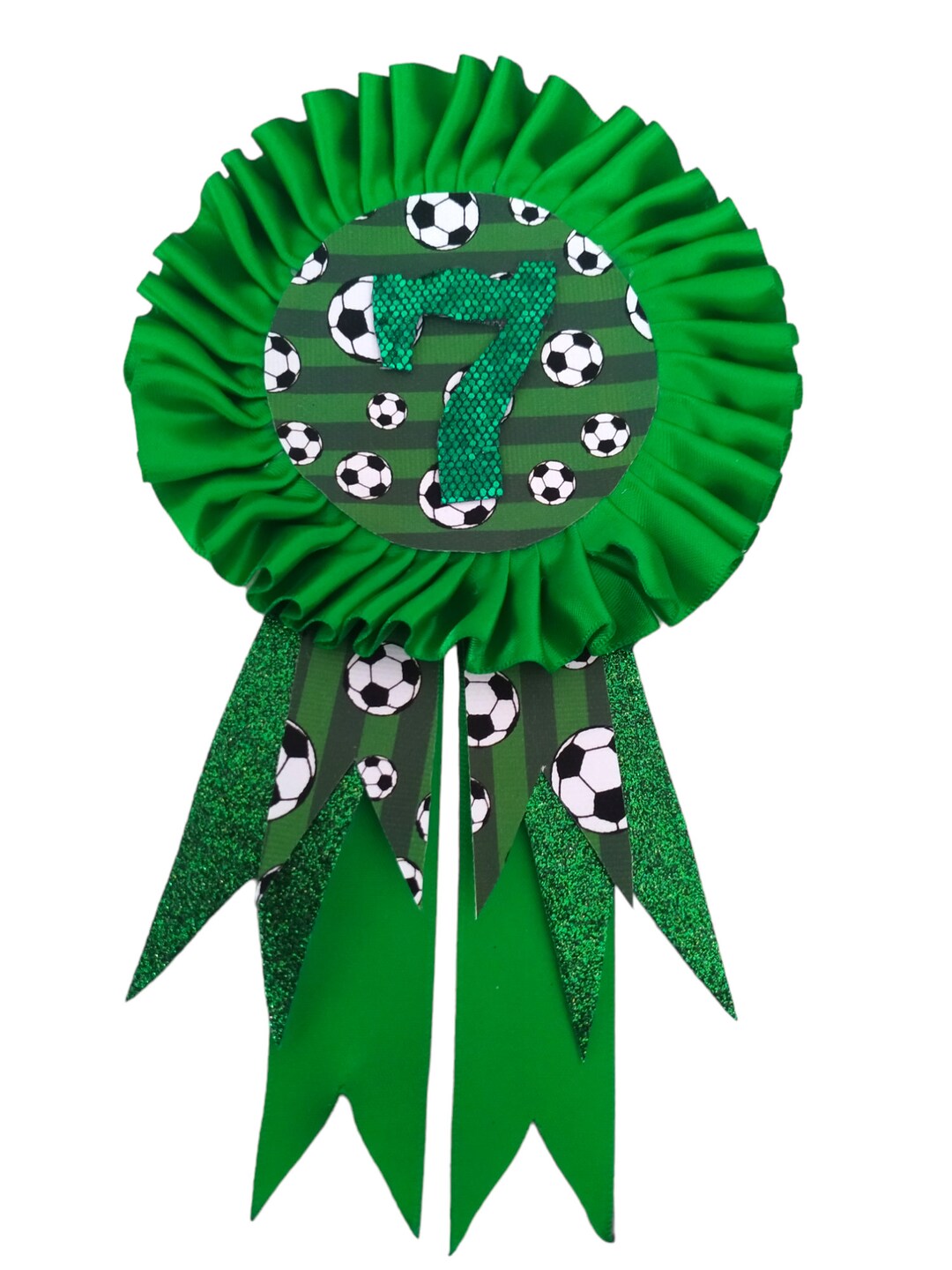Football Rosette Birthday Badge: Custom Age Party Pin - Etsy