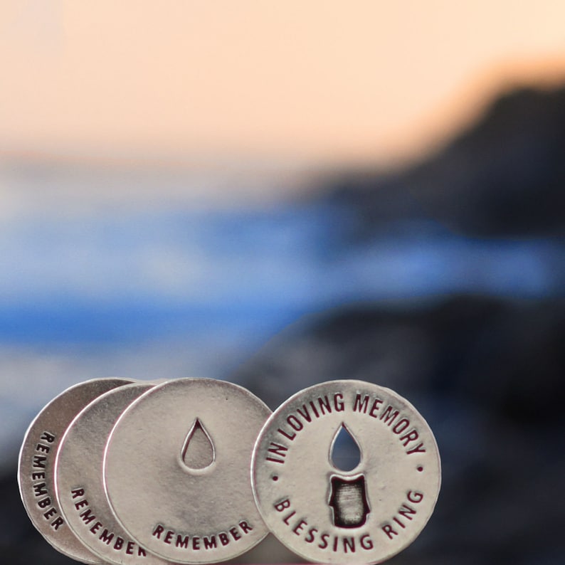 In Loving Memory Blessing Ring choose Qty Sympathy Gift | Etsy