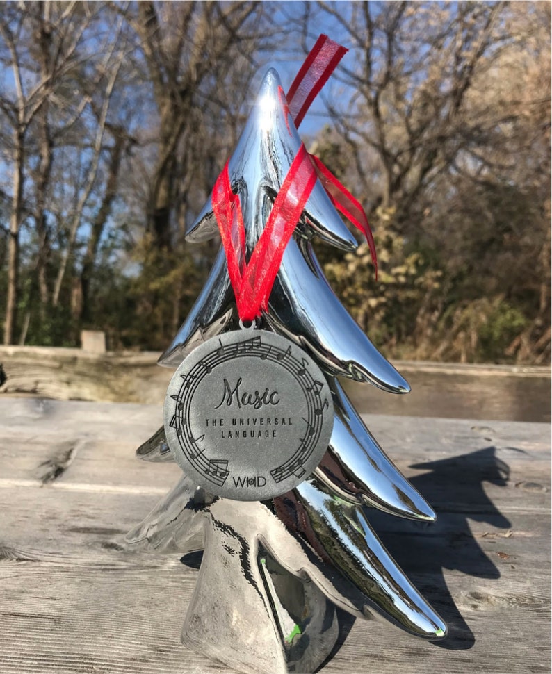 Double-sided Music Tree Pewter Ornament: Gift for Musicians - Etsy