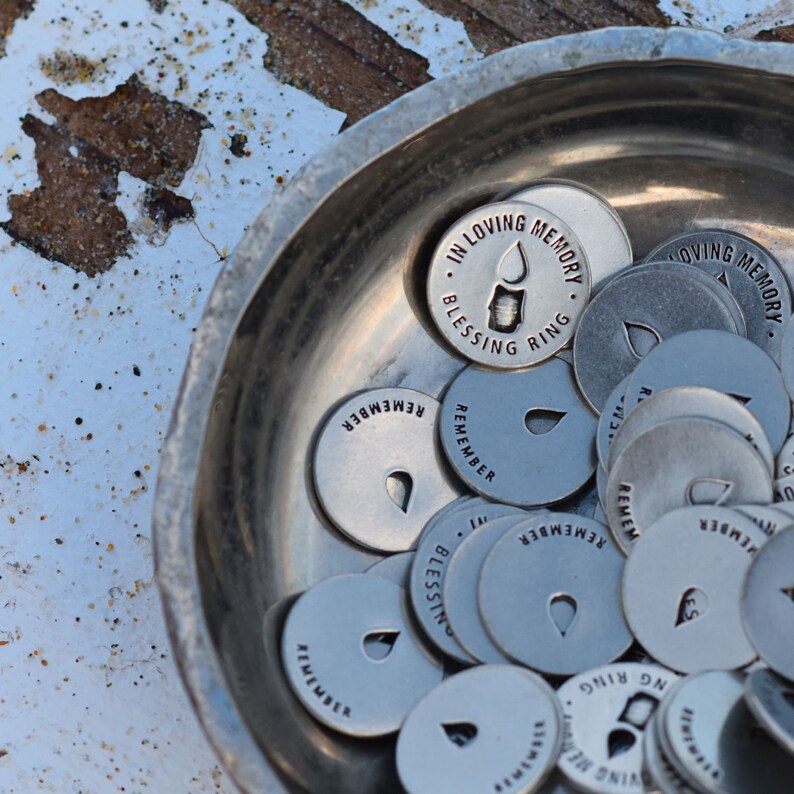 In Loving Memory Blessing Ring choose Qty Sympathy Gift | Etsy