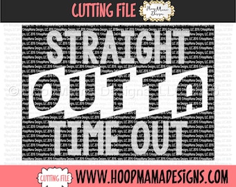 Timeout SVG Cut File for Cricut Silhouette Straight Outta - Etsy