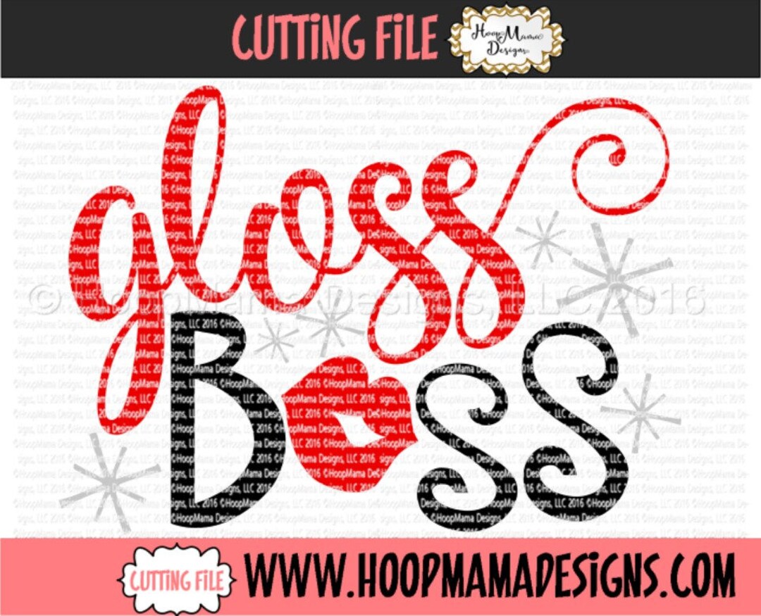 Gloss Boss Lipstick SVG DXF Eps and Png Files for Cutting Machines ...