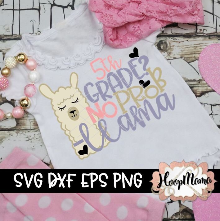 5th Grade No Prob Llama Back to School Fifth Grade Shirt - Etsy