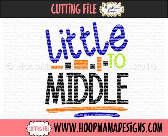 Little to Middle BOY SVG DXF Eps and Png Files for Cutting - Etsy