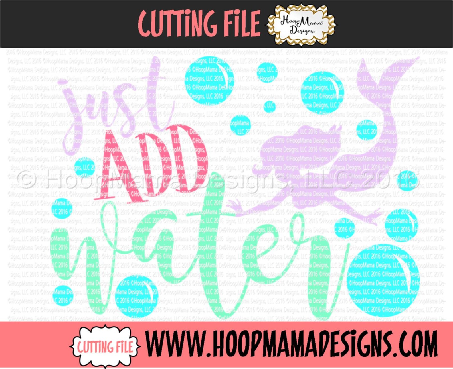 Just Add Water SVG DXF Eps and Png Files for Cutting Machines - Etsy
