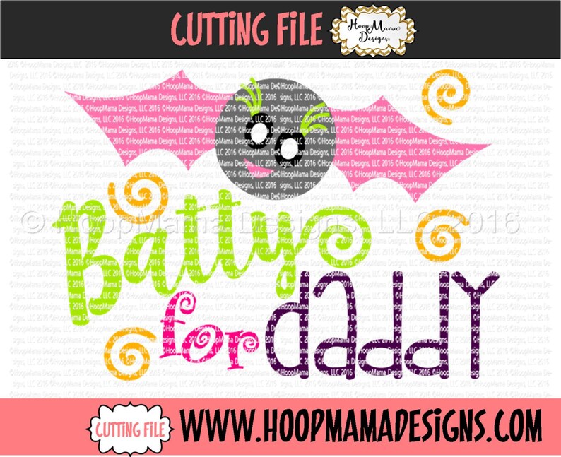 Batty for Daddy Halloween SVG DXF EPS and Png Files for Cutting ...