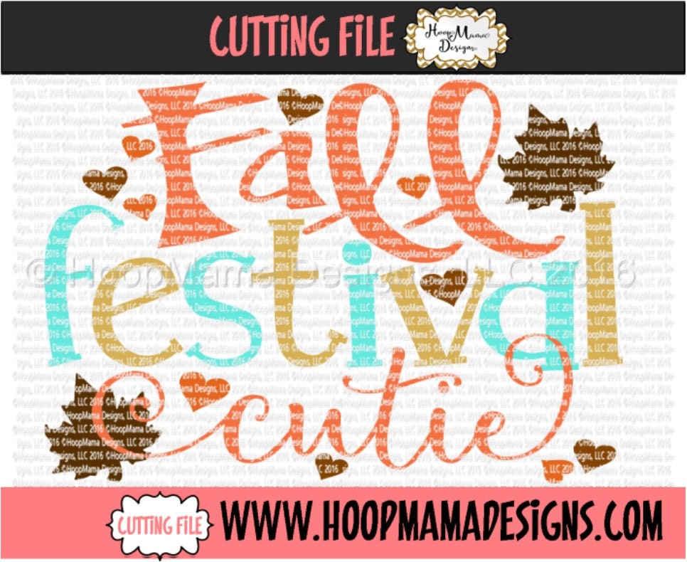Fall Festival Cutie SVG DXF EPS and png Files for Cutting | Etsy