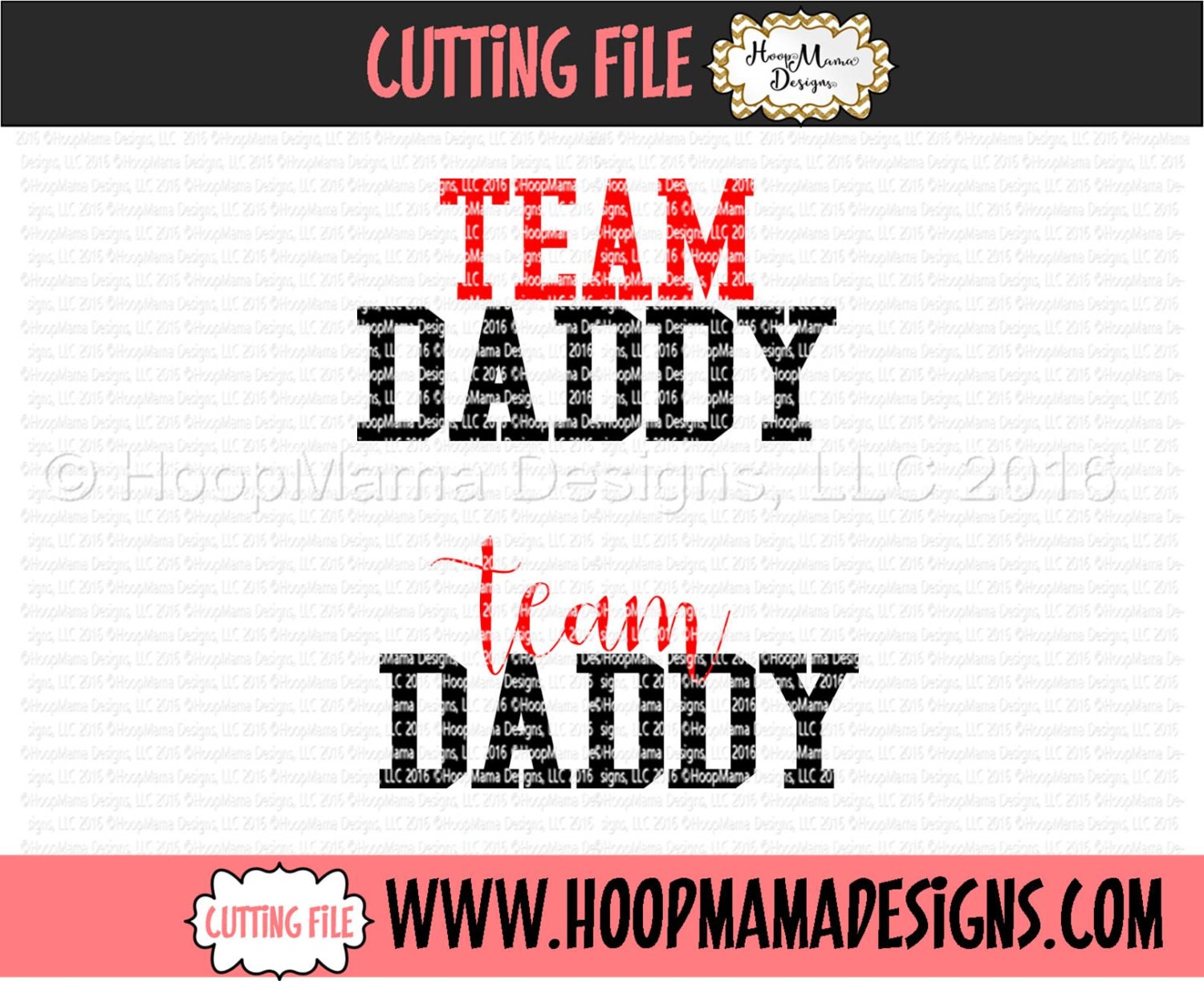 Team Daddy 2 Versiones SVG DXF eps y png Archivos para cortar - Etsy México