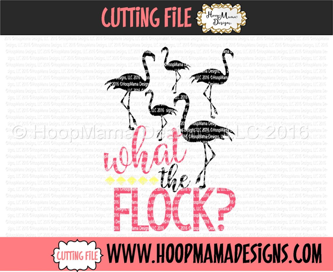 What the Flock SVG DXF Eps and Png Files for Cutting Machines | Etsy