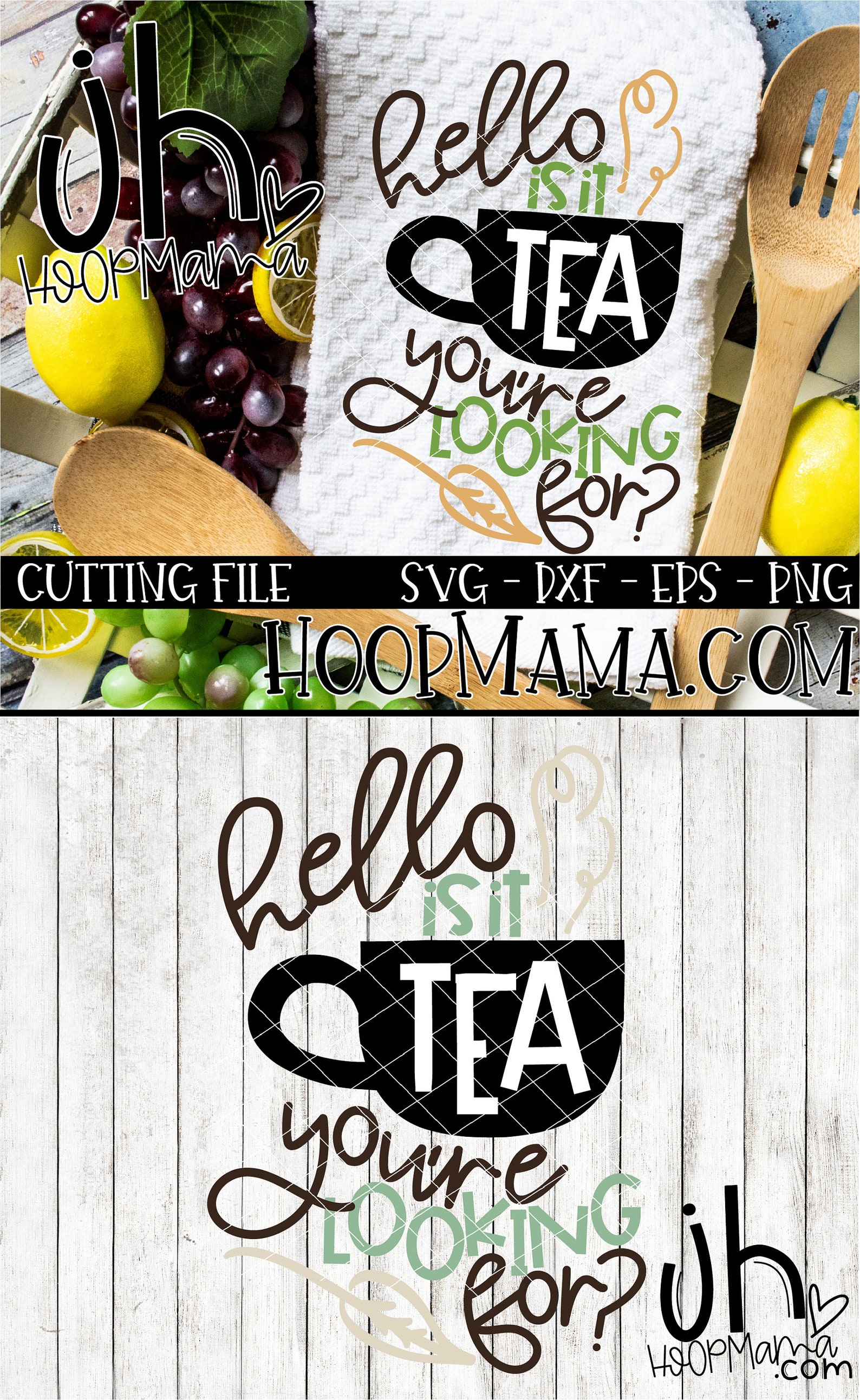 Tea Drinker Bundle - 5 Designs SVG DXF Eps and Png Files for Cutting ...