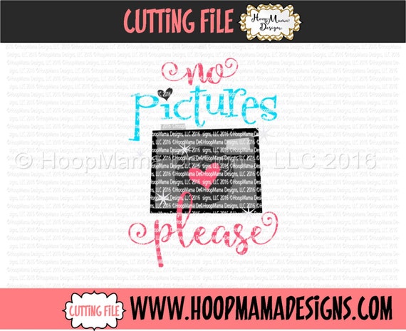 No Pictures Please SVG DXF eps and png Files for Cutting | Etsy