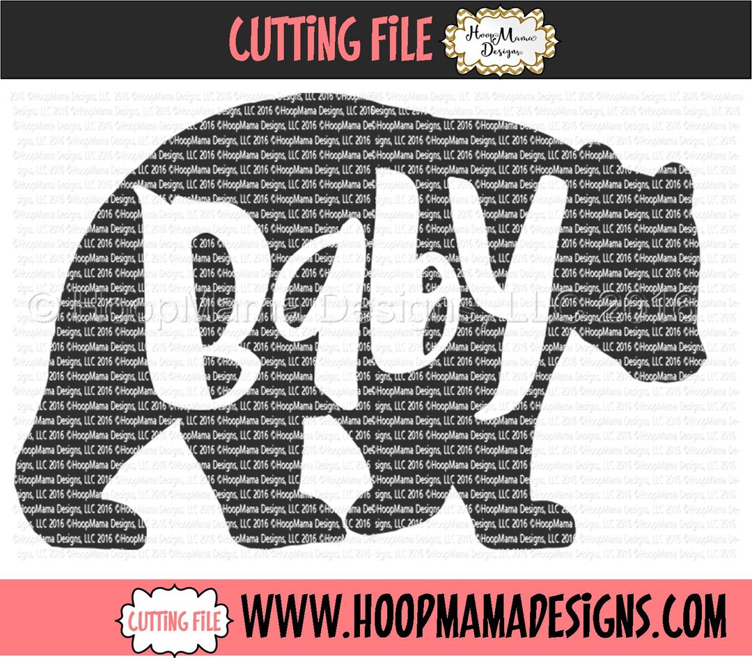 Baby Bear SVG DFX EPS and Png Files for Cutting Machines - Etsy
