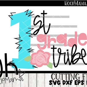 1st First Grade Tribe Back to School 1st Grade Shirt SVG - Etsy
