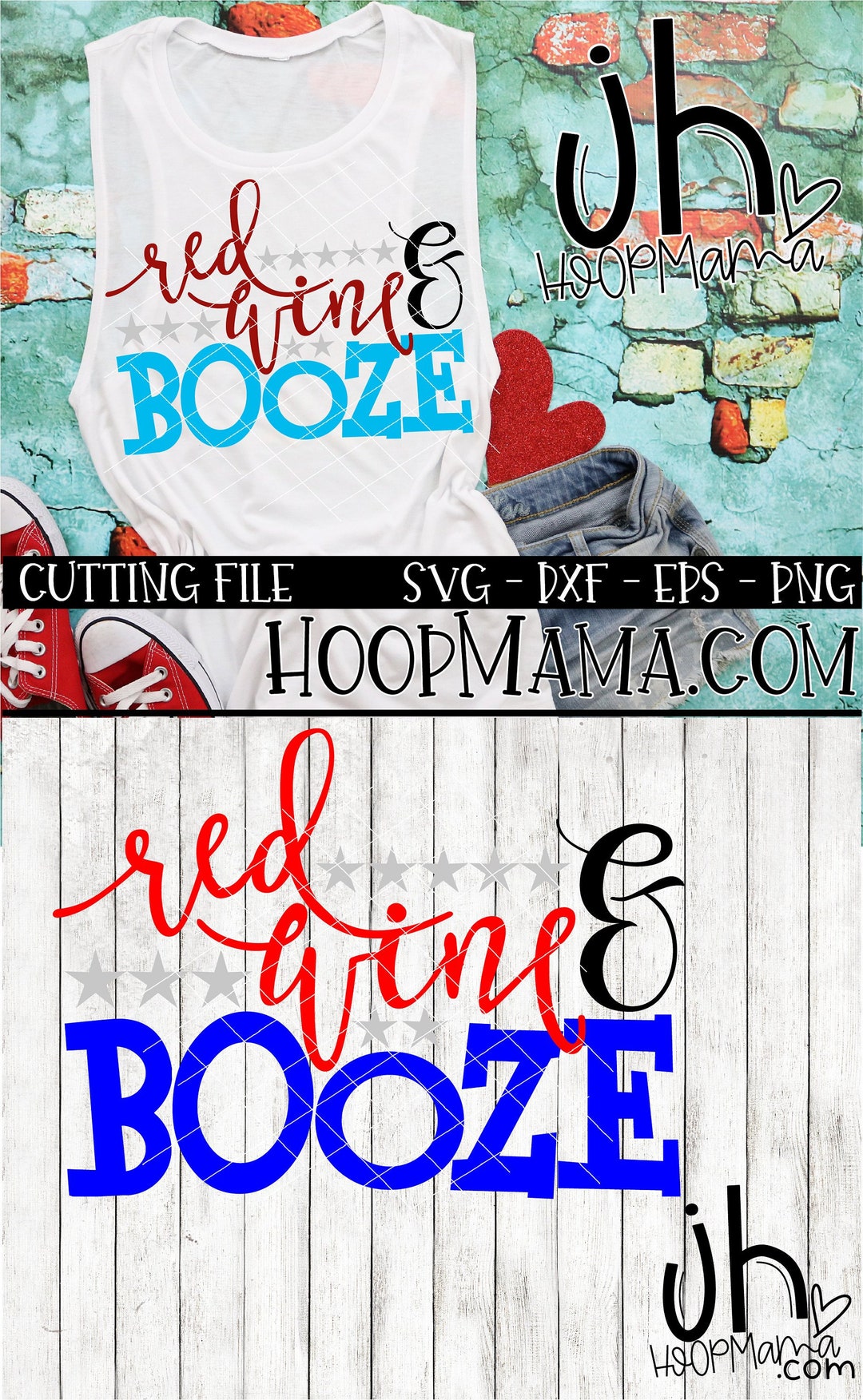 Red Wine and Booze SVG DXF Eps and Png Files for Cutting Machines Cameo ...