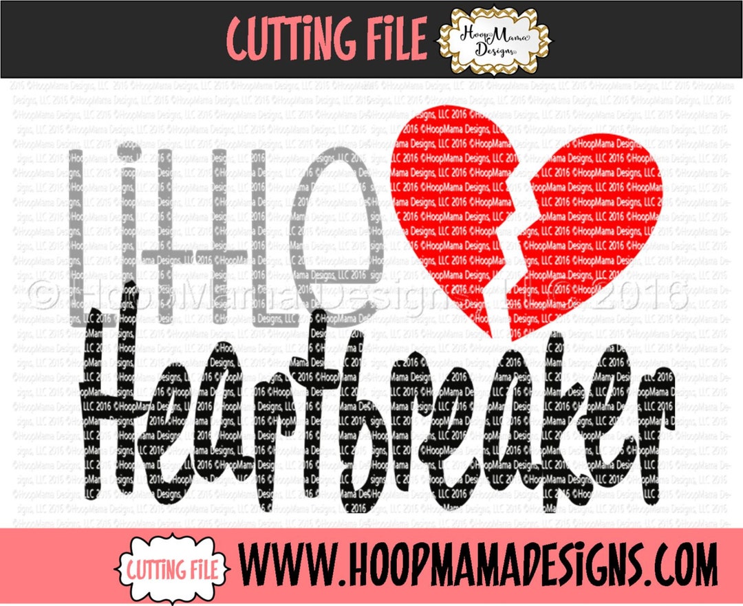 Little Heartbreaker SVG DXF Eps and Png Files for Cutting Machines ...