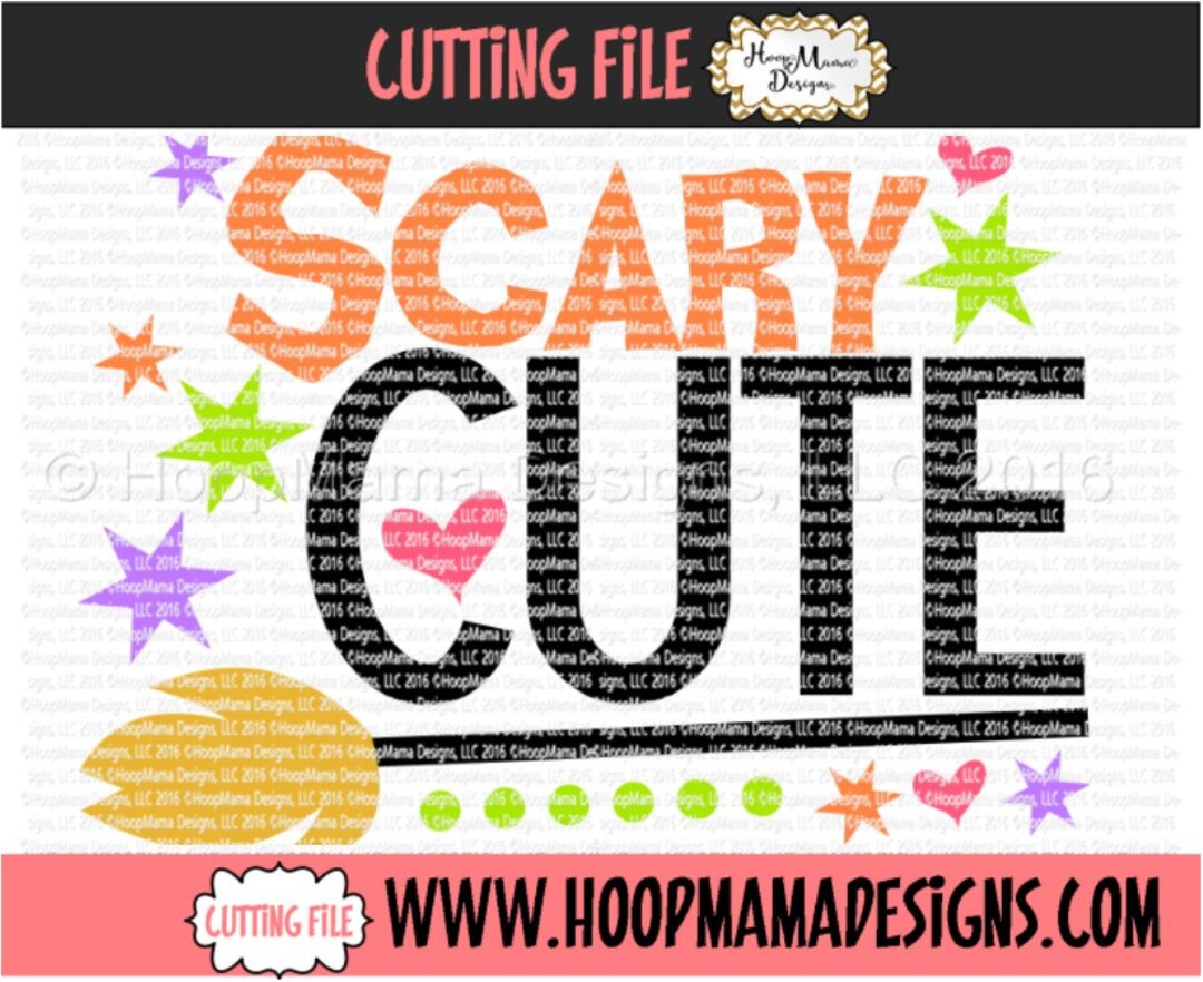 Scary Cute Halloween SVG DFX EPS and Png Files for Cutting Machines ...