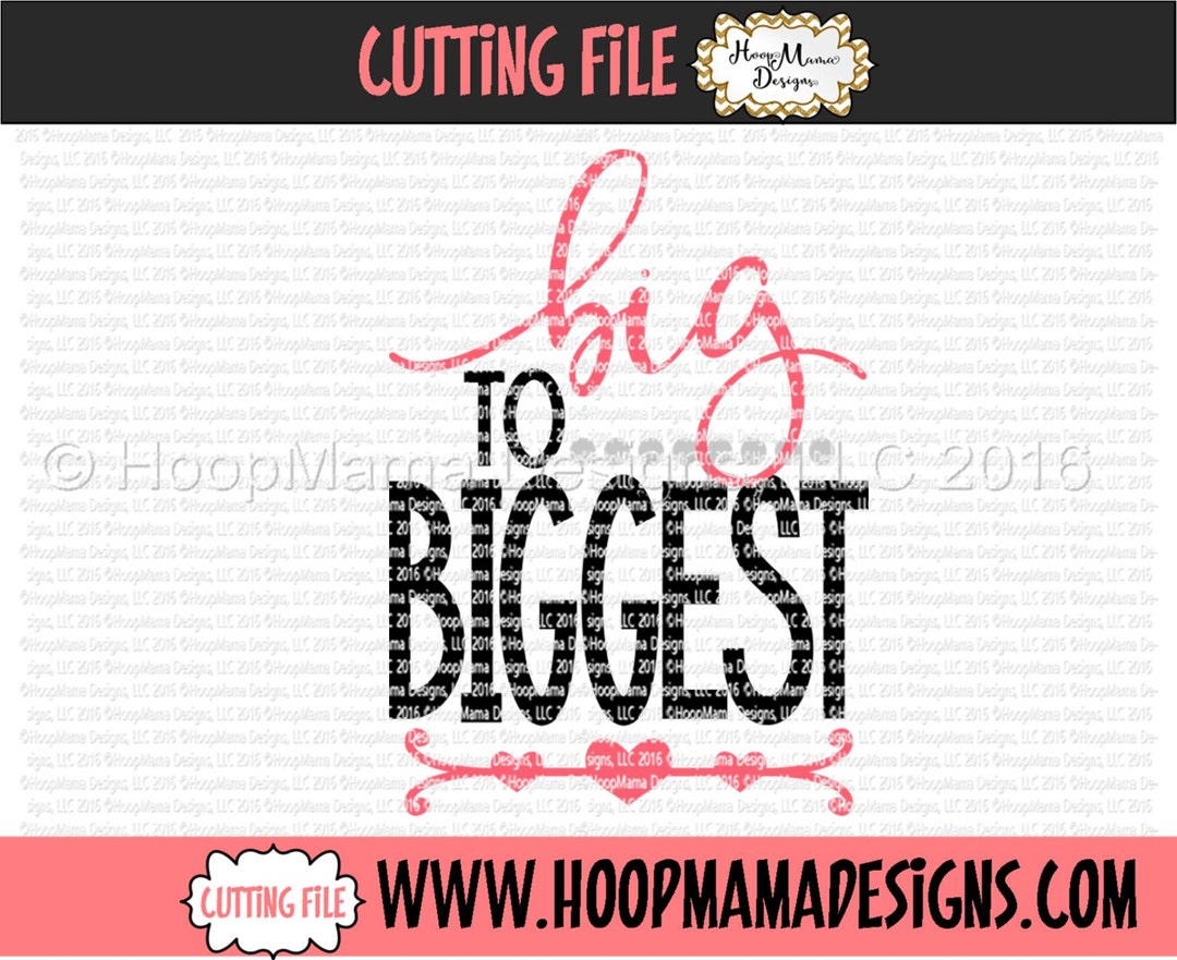 Big to Biggest SVG DXF Eps and Png Files for Cutting Machines Cameo or ...