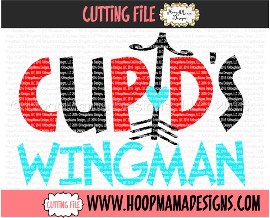 Cupid's Wingman SVG DXF Eps and Png Files for Cutting Machines Cameo or ...