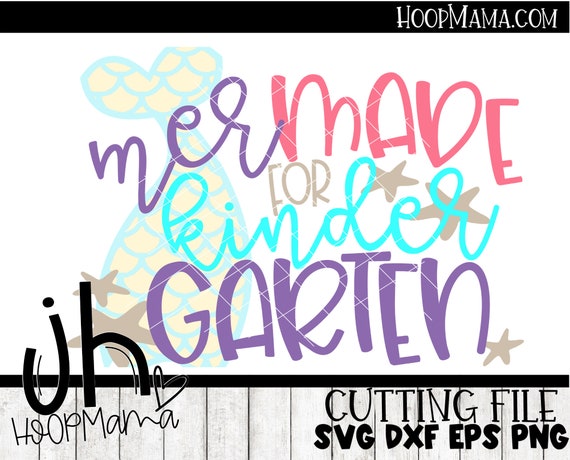 Mermade for Kindergarten Mermaid Back to School SVG DFX EPS - Etsy