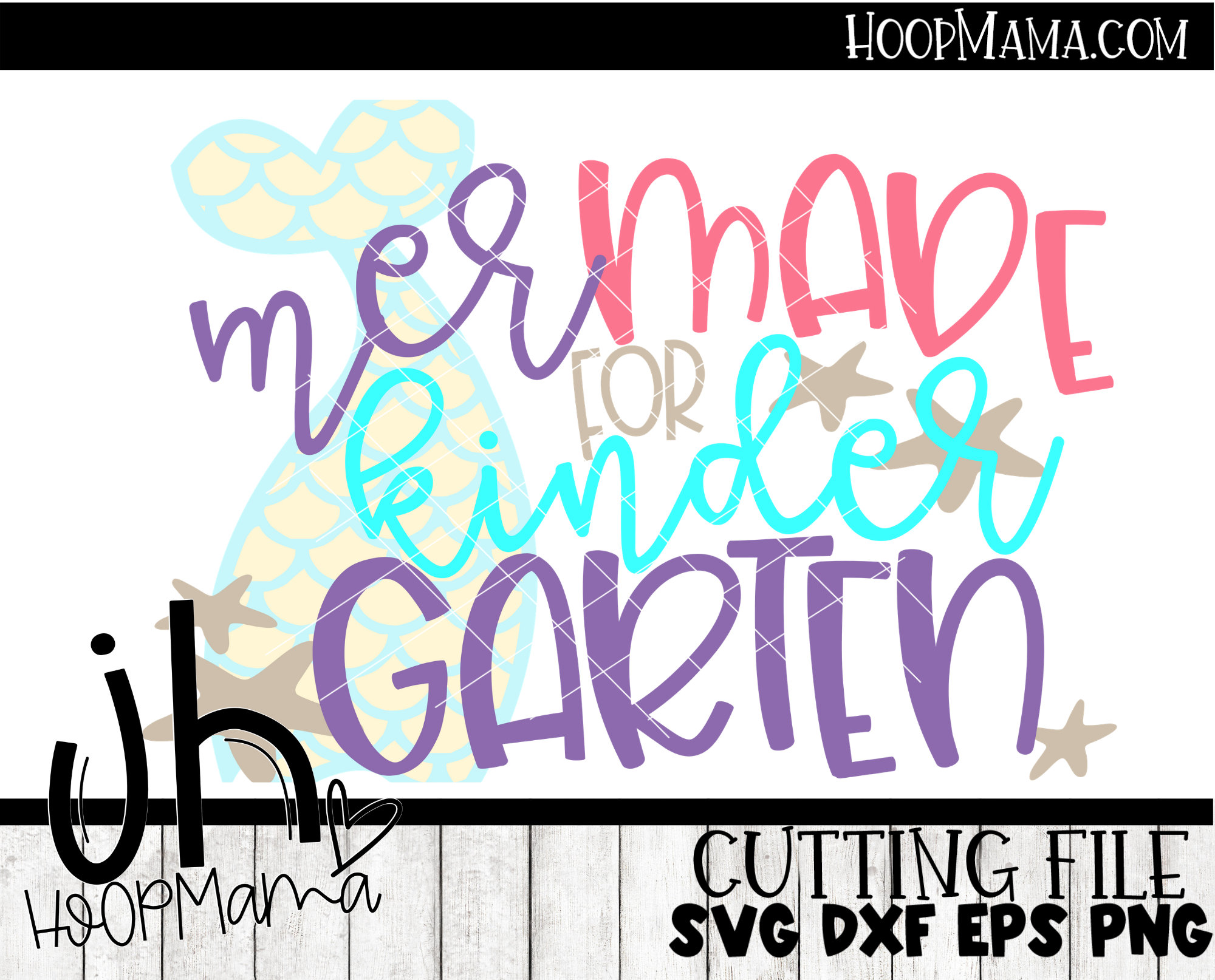Mermade for Kindergarten - Mermaid Back to School SVG DFX EPS and Png ...
