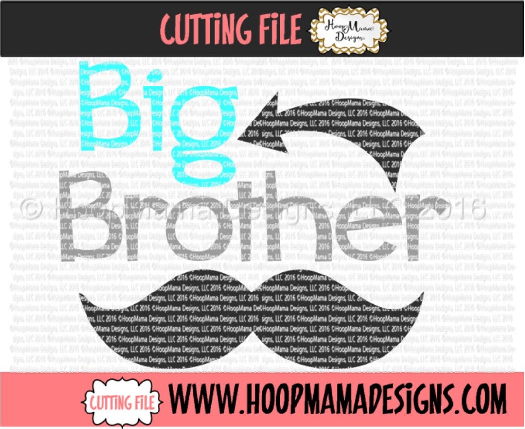Big Brother With Mustache and Arrow Swirls SVG DXF EPS and Png Files ...
