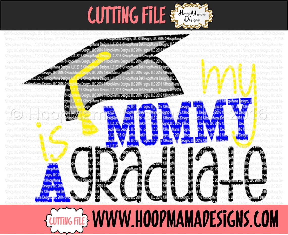 My Mommy is A Graduate BOY SVG DXF Eps and Png Files for | Etsy