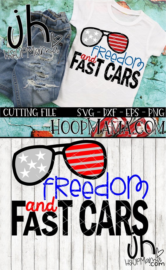 Freedom and Fast Cars SVG DXF Eps and Png Files for Cutting - Etsy