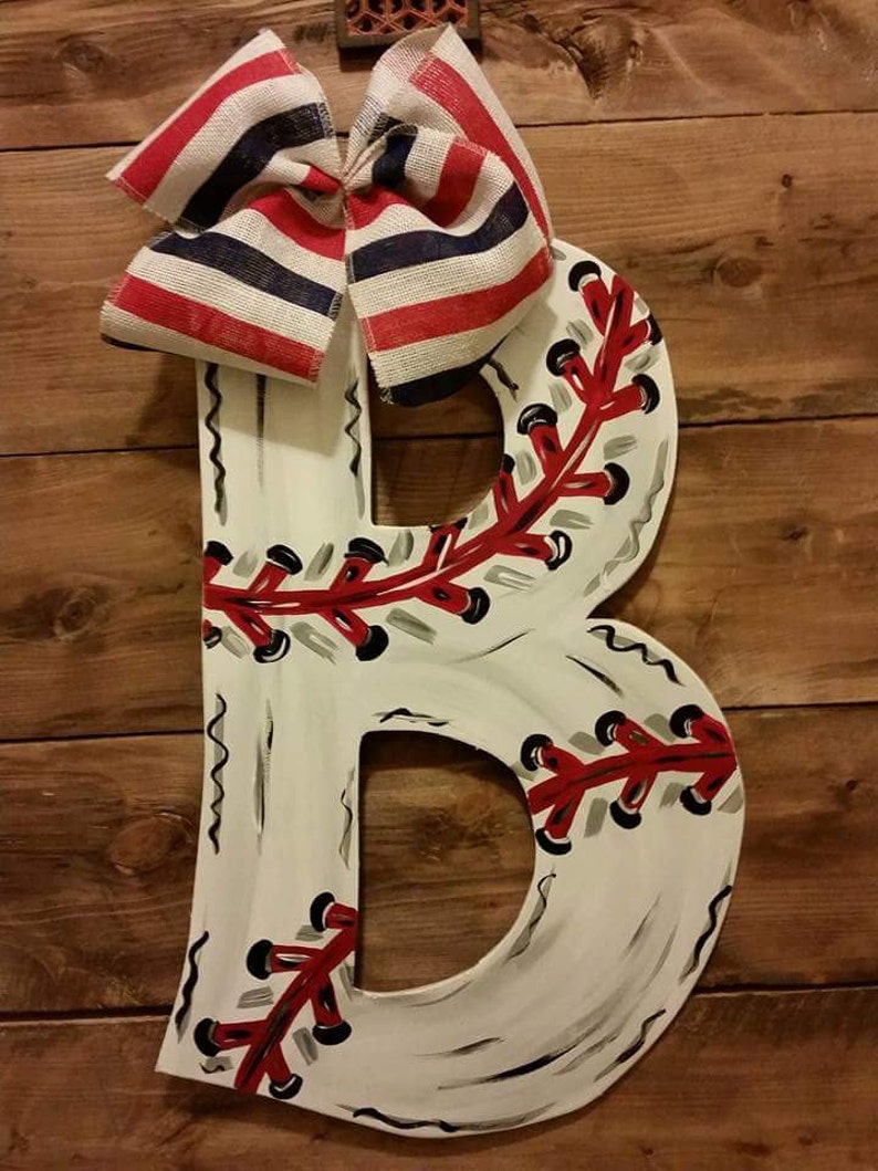 Baseball door hanger | Etsy