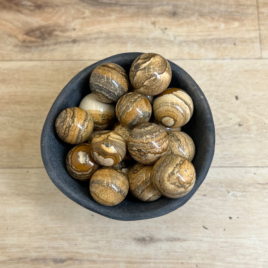 Picture Jasper Mini Spheres | Small Crystal Balls | Polished Minerals ...