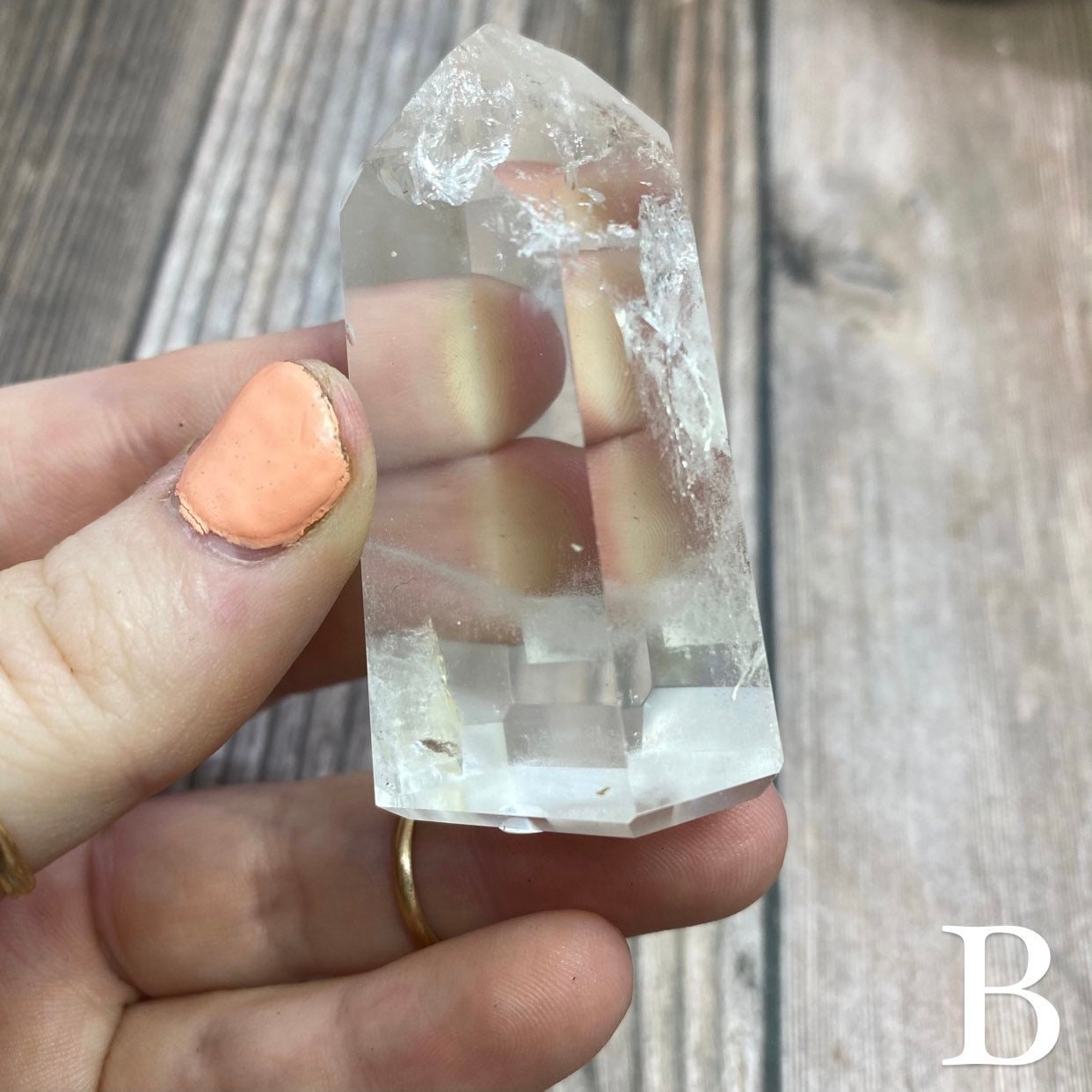 Clear Quartz With Inclusions High Quality Brazilian Quartz | Etsy