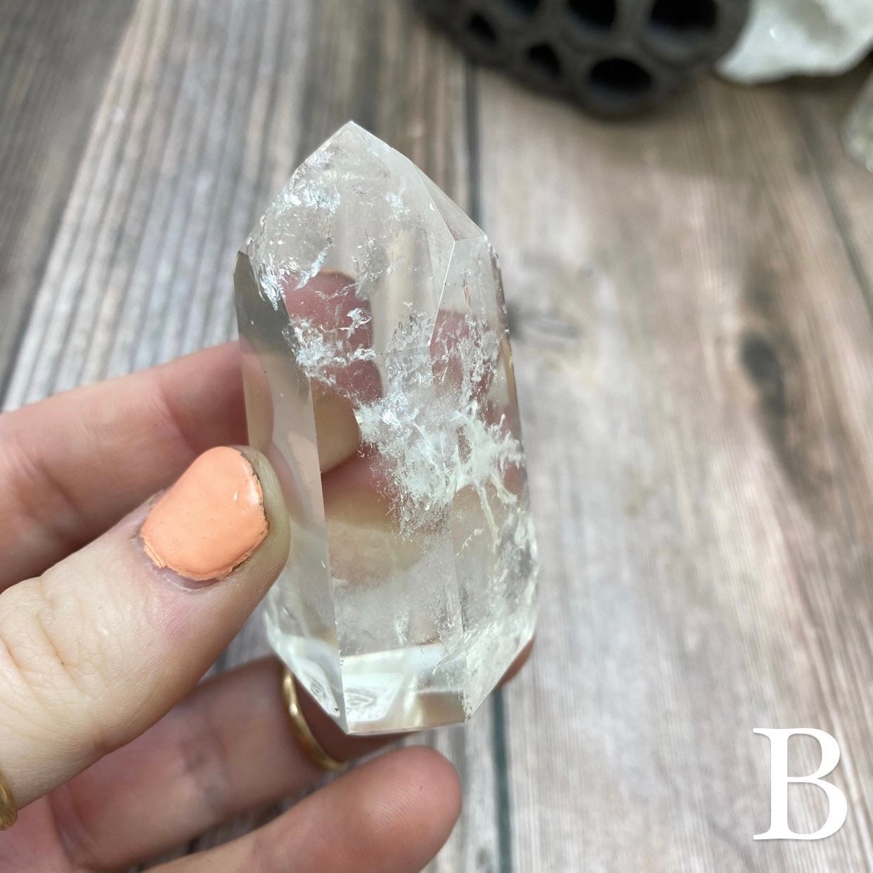 Clear Quartz With Inclusions High Quality Brazilian Quartz | Etsy