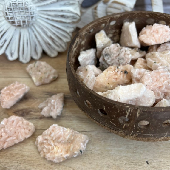 Dolomite Peachy Pink Dolomite Raw Crystals Small - Etsy