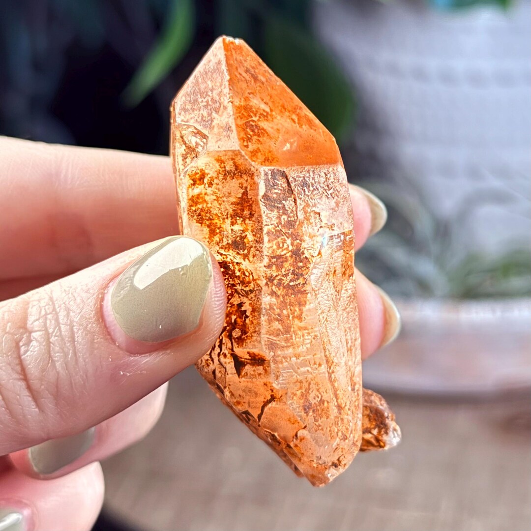 Red Hematoid Quartz: Brazilian Fire Quartz Crystal, Raw Mineral - Etsy