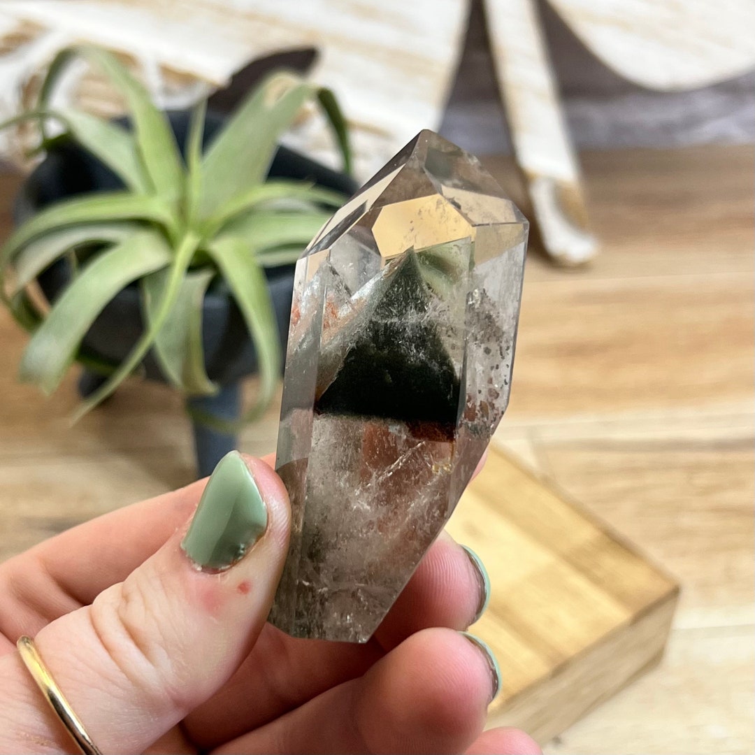 Garden Quartz Freeform: Scenic Lodalite Crystal, Polished Mineral From ...