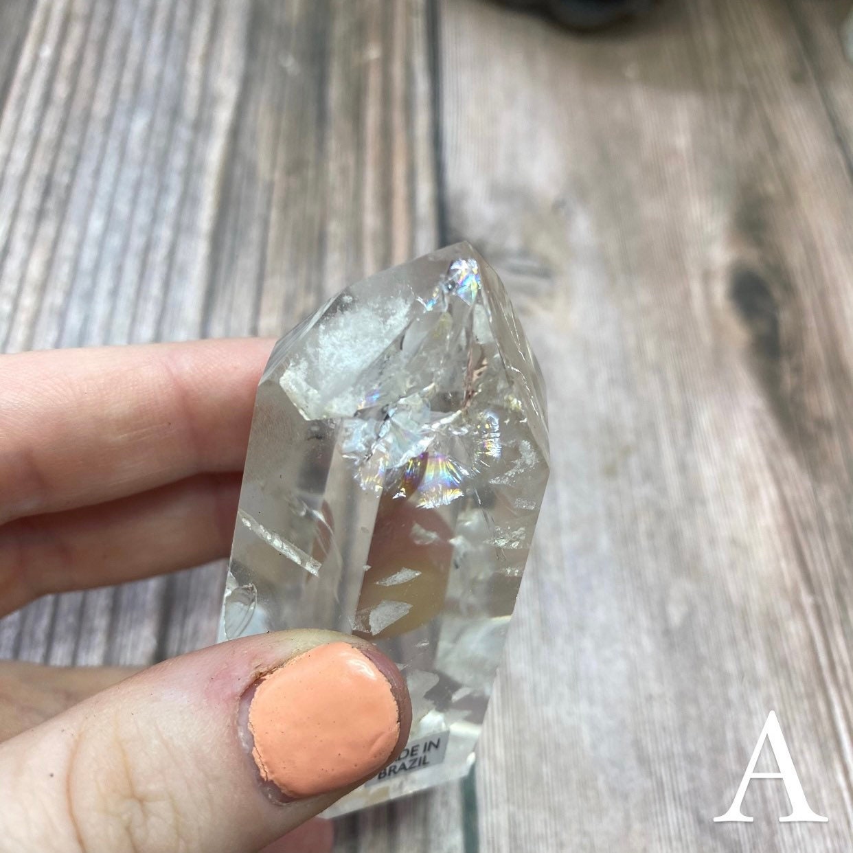 Clear Quartz With Inclusions High Quality Brazilian Quartz | Etsy