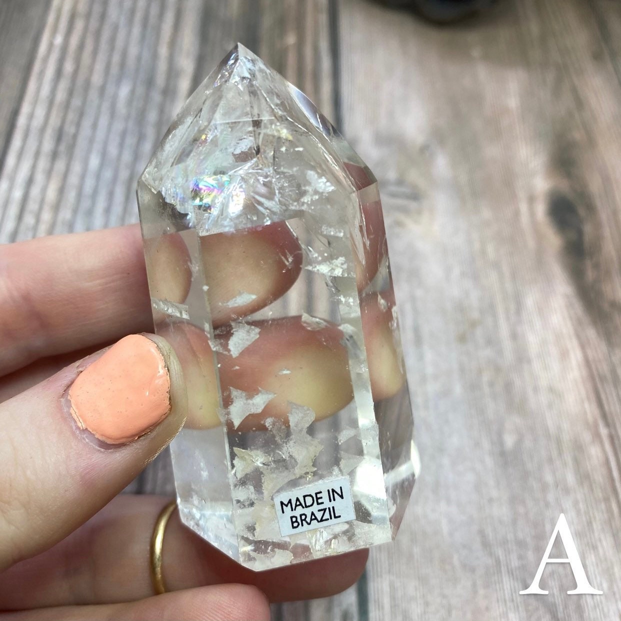 Clear Quartz With Inclusions High Quality Brazilian Quartz | Etsy