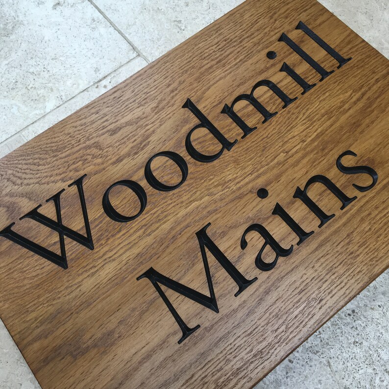 Bespoke Solid Oak Signs - Etsy