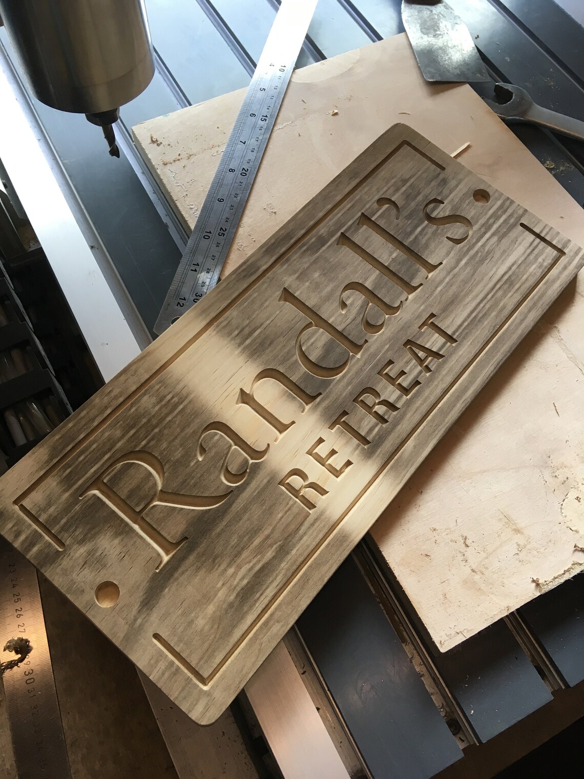 Personalised Engraved Sign Custom Carved Wooden Outdoor House Name ...